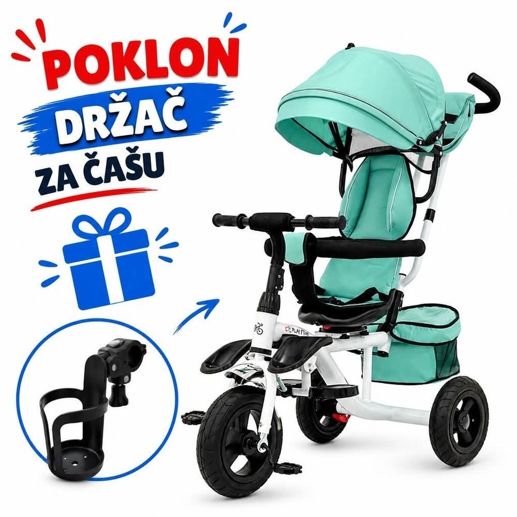05. Tricikl sa rotirajucim sedištem (art 419) + poklon Drzač čaše -