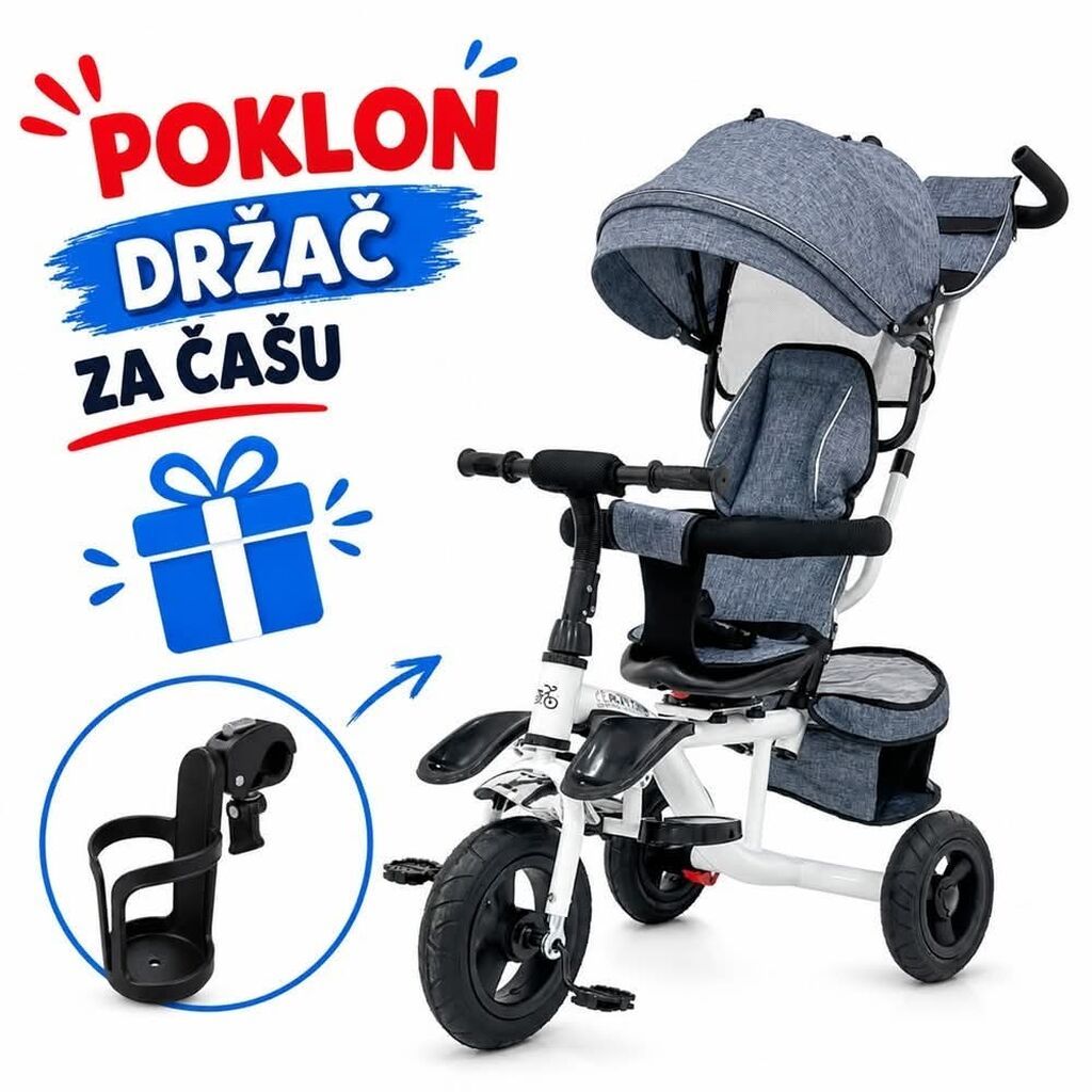 Tricikl sa rotirajucim sedištem (art 419) + poklon Drzač čaše - 10500