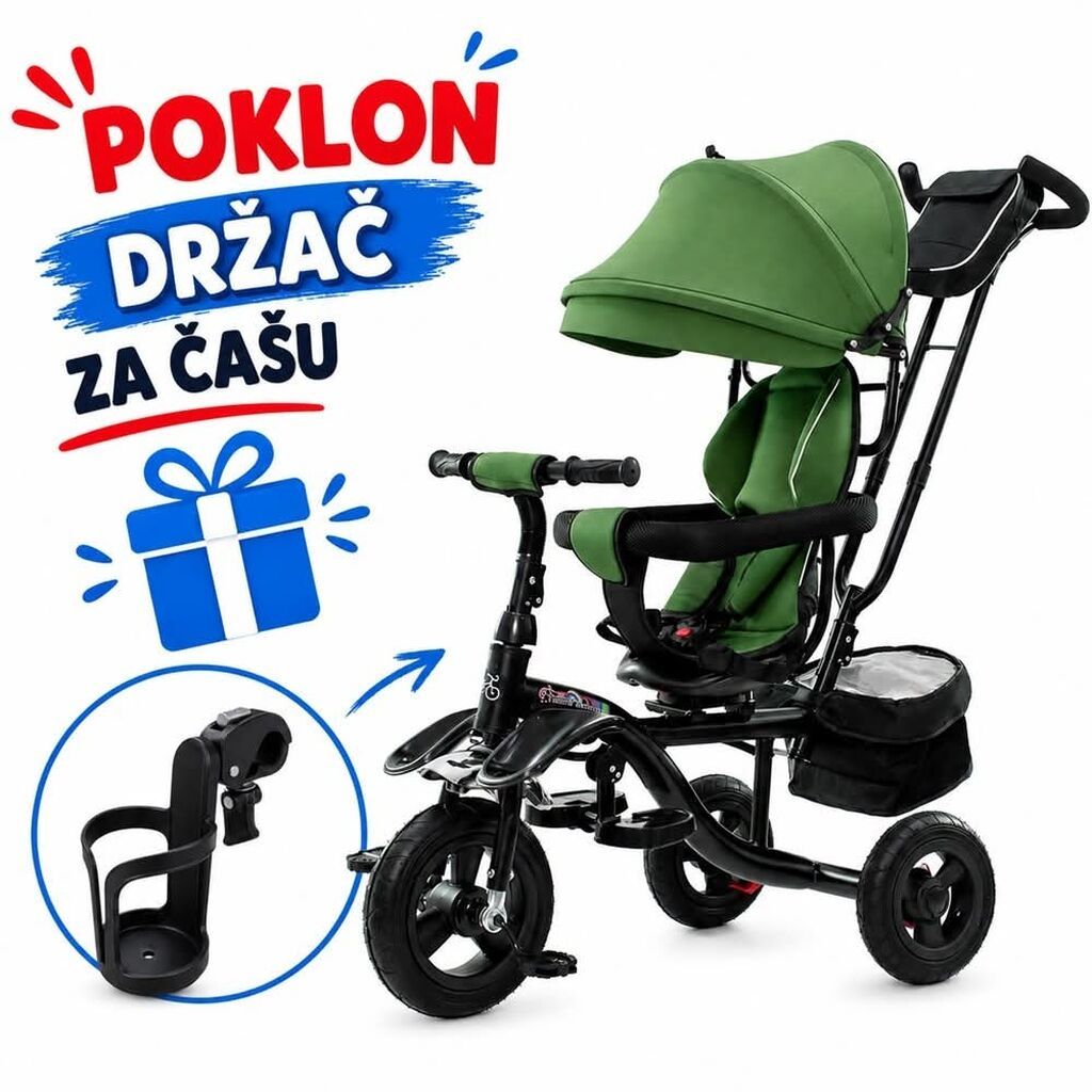 Tricikl sa rotirajucim sedištem (art 419) + poklon Drzač čaše - 10000