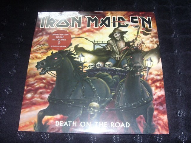Iron Maiden – Death On The Road 2LP Picture 2005. NOVO!