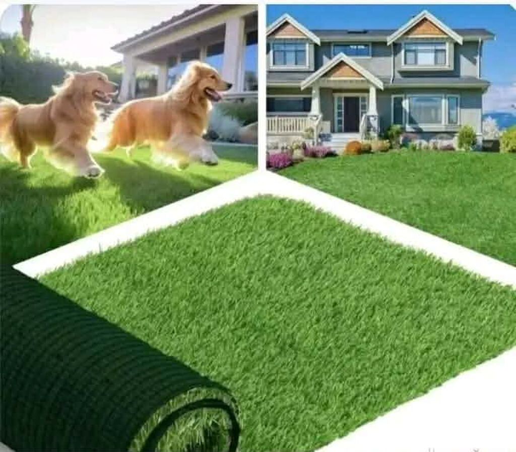 Veštačka trava 10x1m Veštačka trava 7mm – idealna za dvorište, terasu
