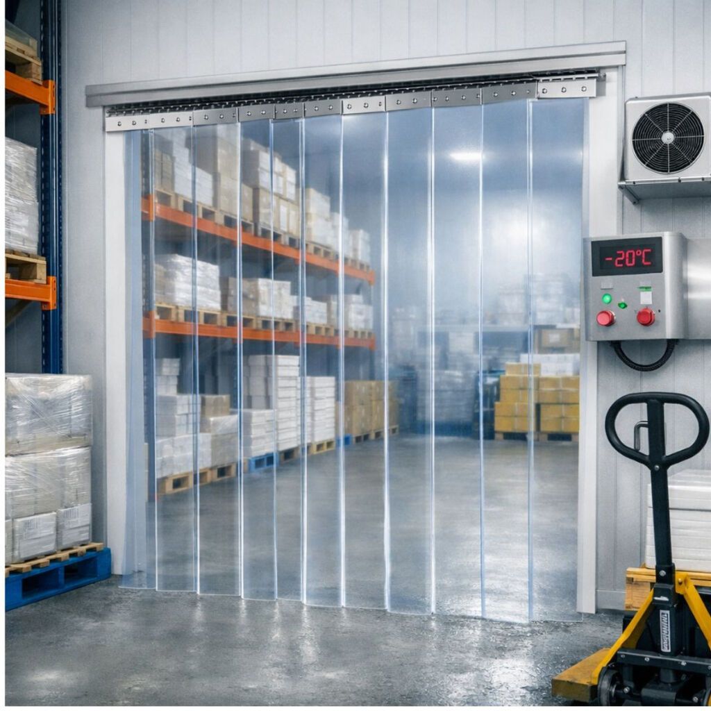 Industrijske PVC Trakaste Zavese za Magacine i Hladnjače (Po Meri)
