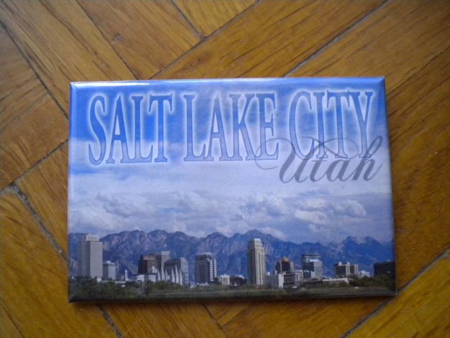 SALT LAKE CITY Utah USA, magnet za frizider