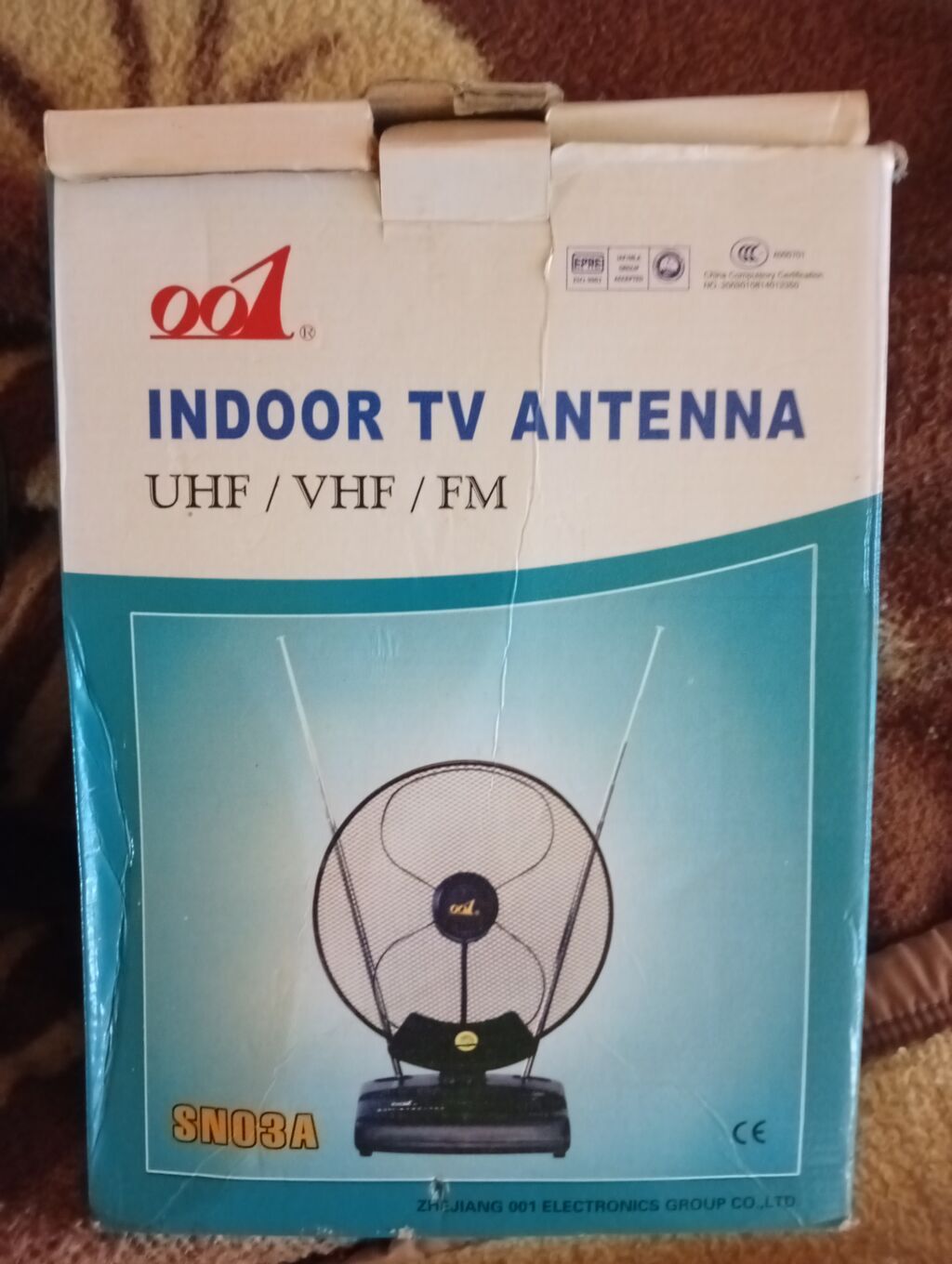 Unutrašnja TV antena 001 – model SN03A - Tip: Indoor TV antena -