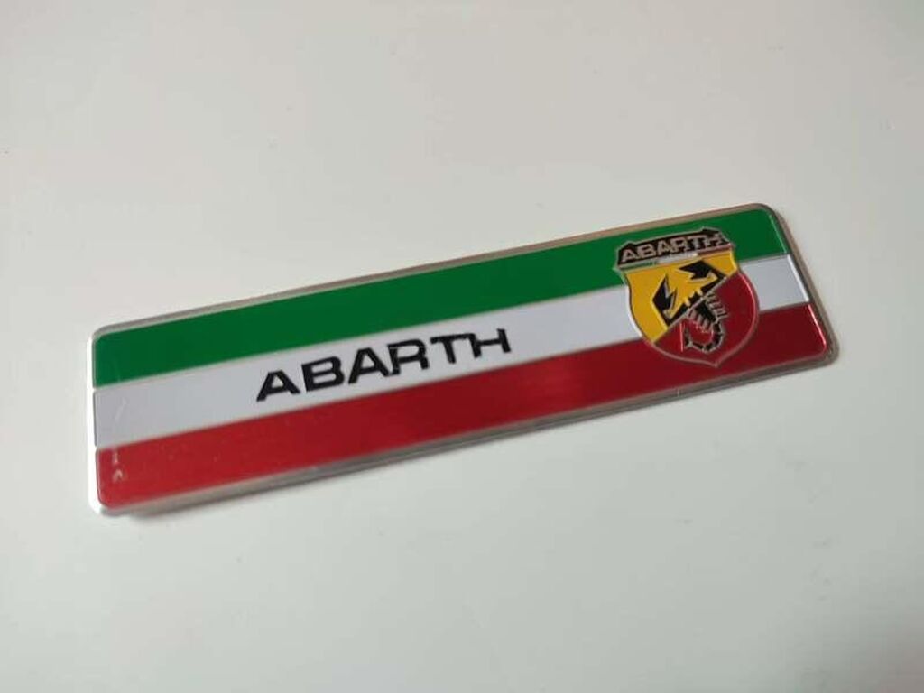 NATPIS ABARTH ZA FIAT 500, GRANDE PUNTO, 500L . | Pločica na