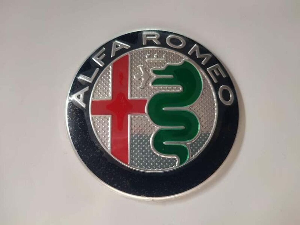 ZNAK SREBRNI DEZEN ZA ALFA ROMEO 147, 156, 159 . | Znak srebrni