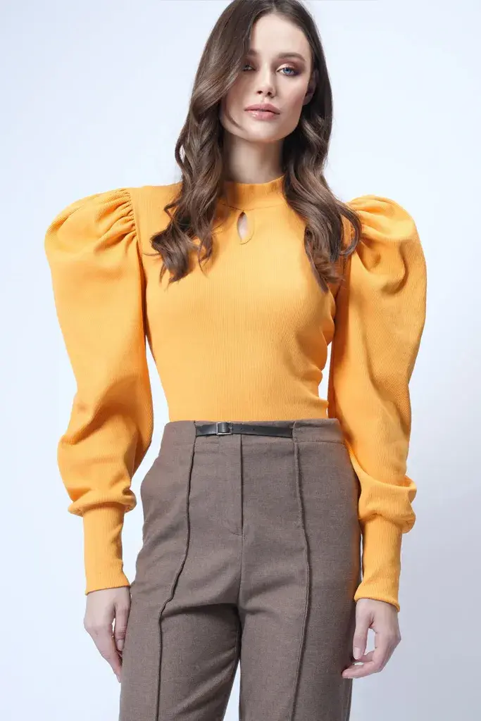 Trend Alacati Stili Ženska bluza dugih rukava Alc-X13069, Žuta