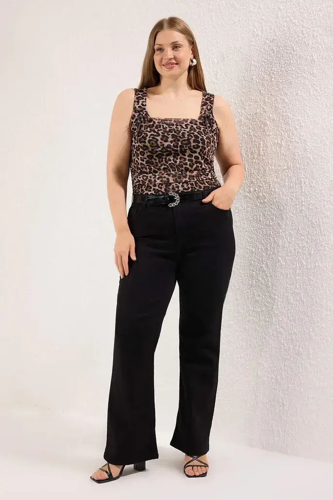 Trendyol Curve Ženska bluza Tbbss25Af00092, Braon