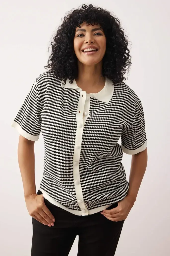 Trendyol Curve Ženska bluza Tbbss25Af00115, Crna