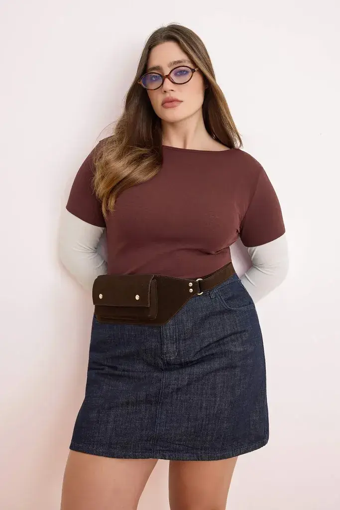 Trendyol Curve Ženska bluza Tbbss26Af00052, Šarena