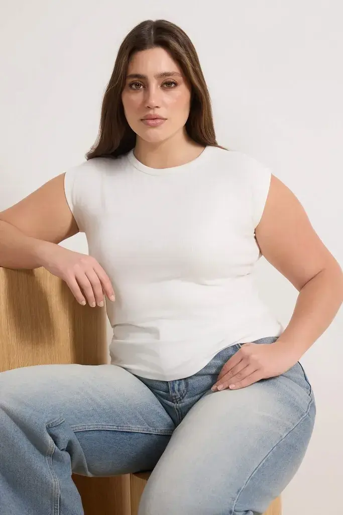 Trendyol Curve Ženska bluza Tbbss26Af00053, Krem