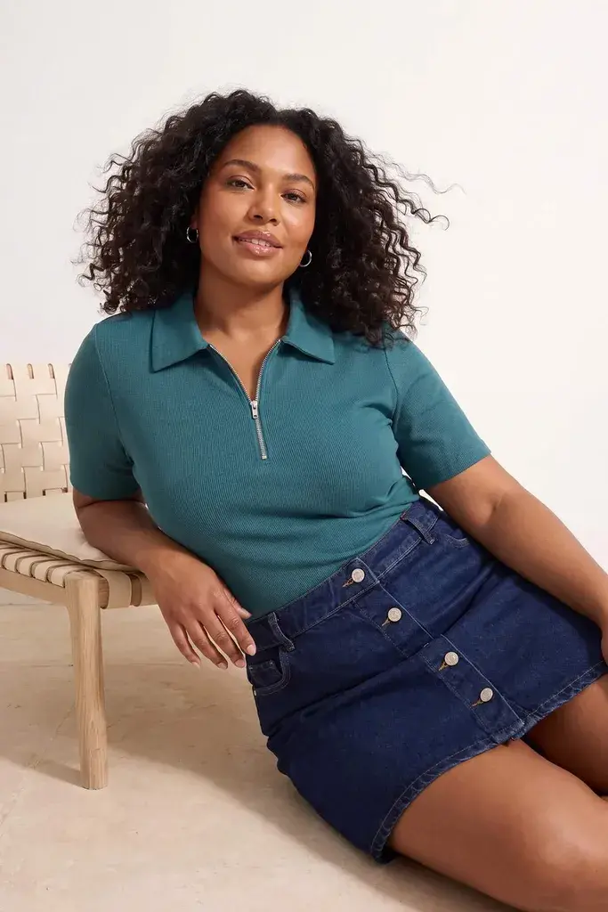Trendyol Curve Ženska bluza Tbbss26Af00101, Zelena
