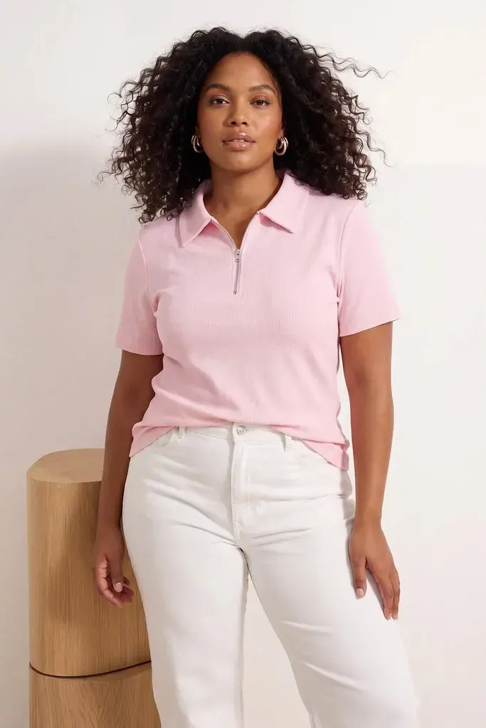 Trendyol Curve Ženska bluza Tbbss26Af00101, Roze