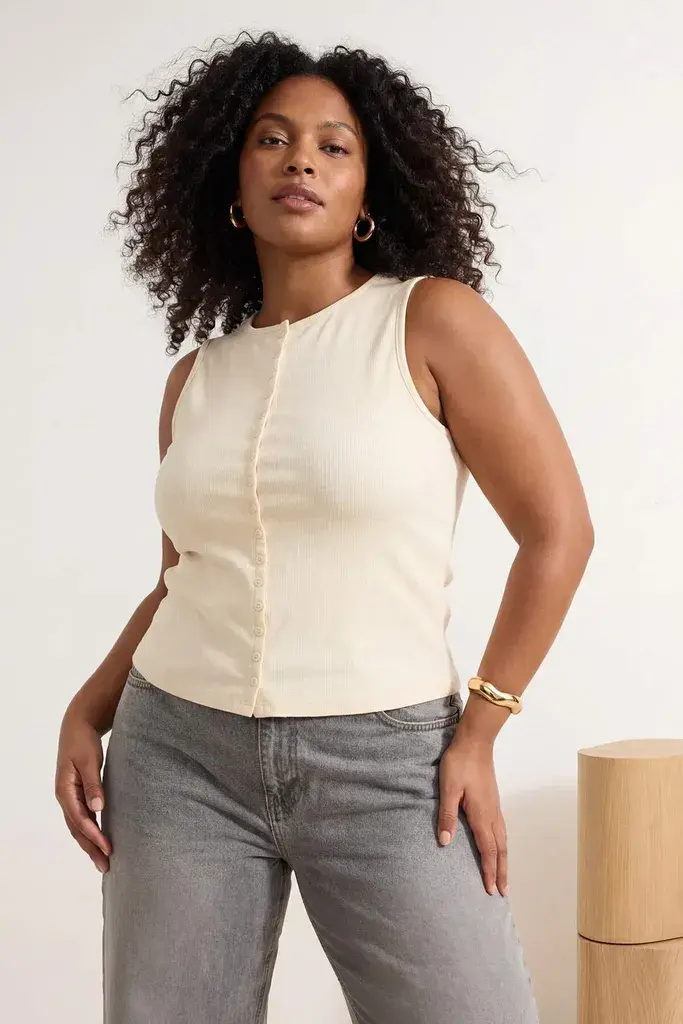 Trendyol Curve Ženska bluza Tbbss26Af00100, Bež