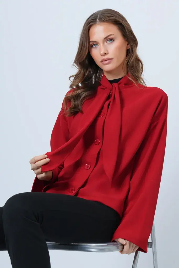 Trend Alacati Stili Ženska jakna Alc-X14669, Crvena