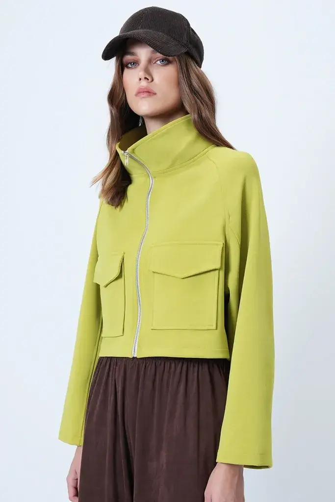 Trend Alacati Stili Ženska jakna Alc-X14409, Zelena