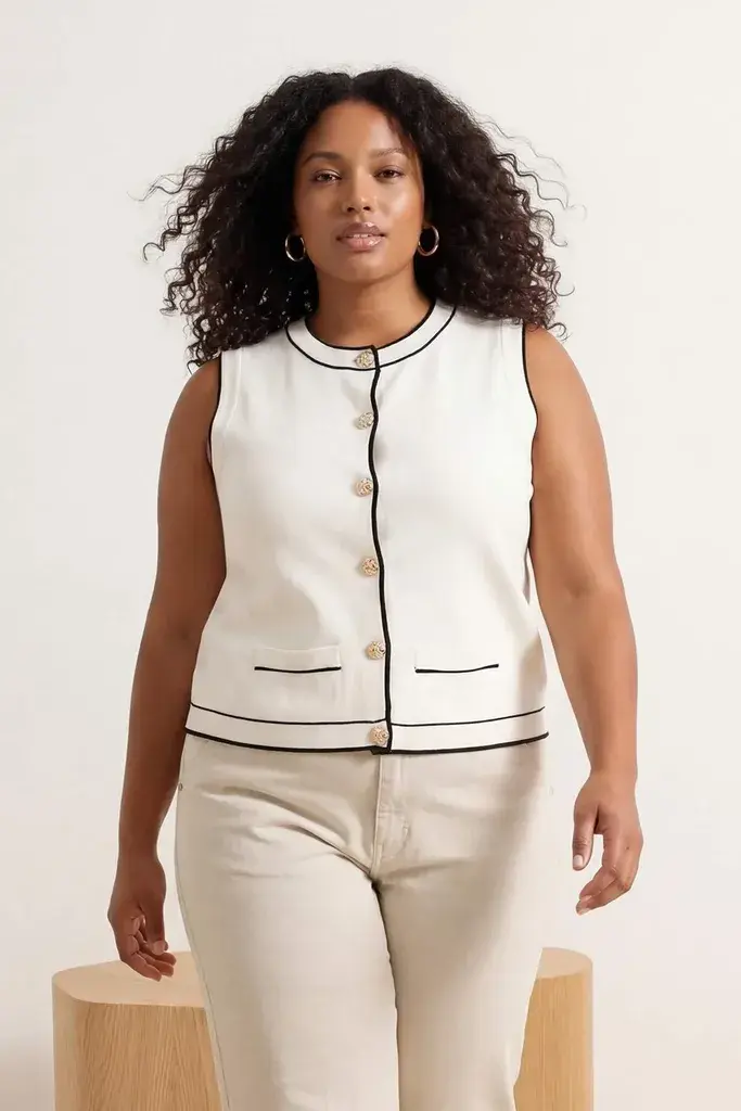 Trendyol Curve Ženska bluza TBBSS26BH00001, Krem