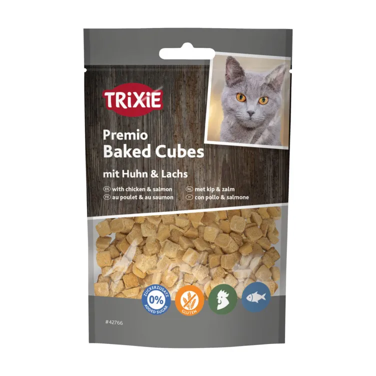 Premio pečene kockice piletina i losos 50gr