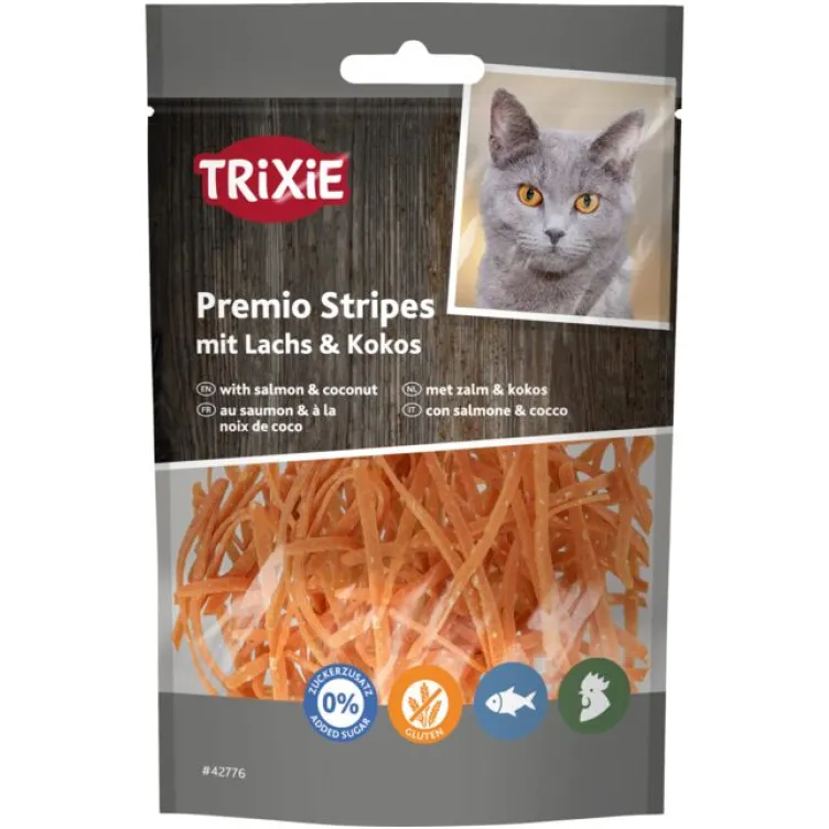 Premio stripes losos i kokos 50gr