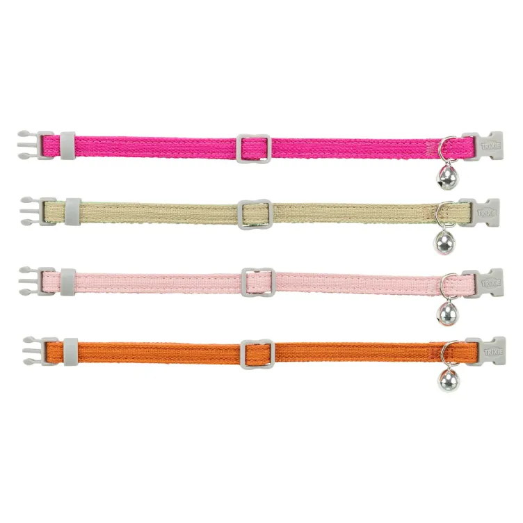Ogrlica za mačke pamučnog izgleda 20-30 cm 10 mm roze zel narandžasto svetlo roze
