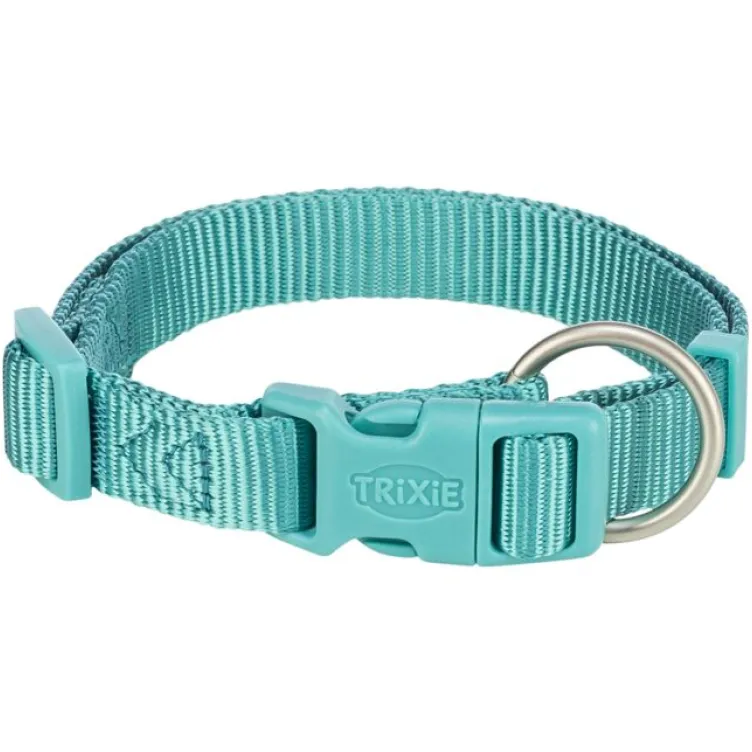 Ogrlica premium S-M 30-45cm/15mm tirkiz