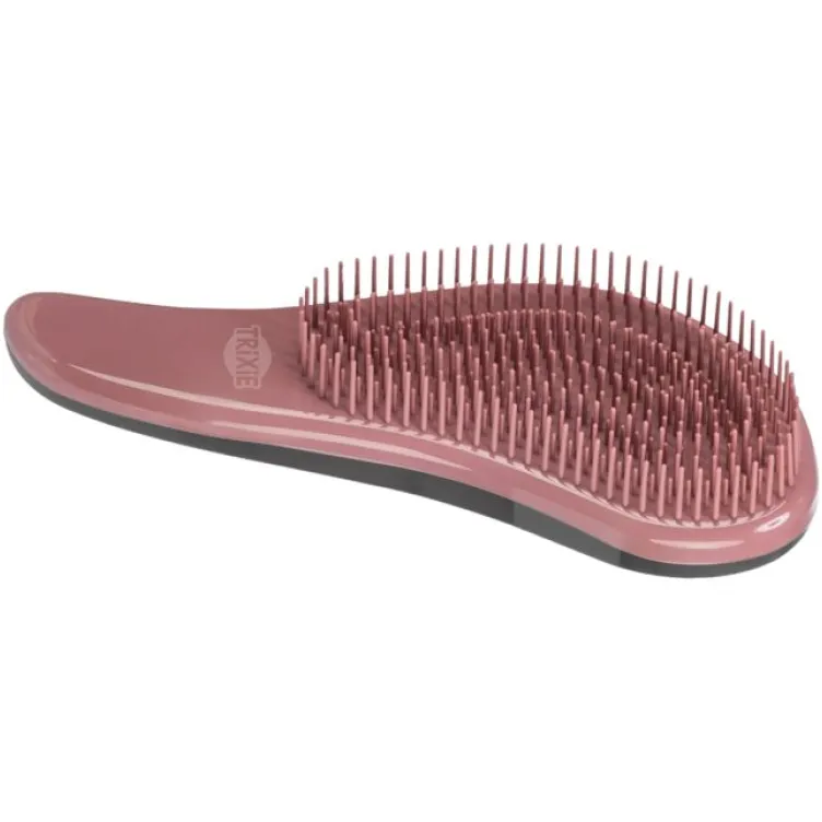 Četka meka od plastike 19cm pink/crna