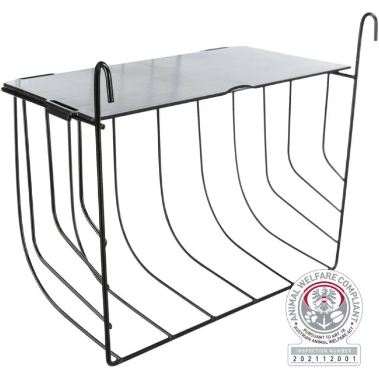 Držač za seno od metala 25x18x12cm crni