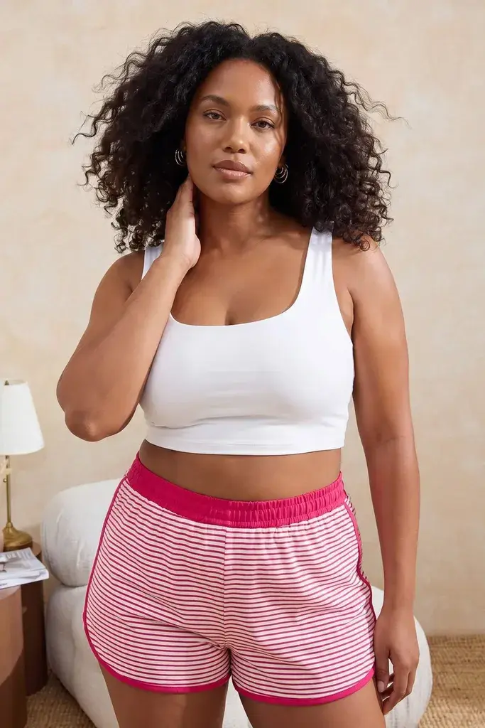 Trendyol Curve Ženski donji deo pidžame TBBSS26IA00015, Roze