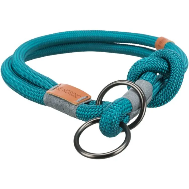Ogrlica be nordic S 35cm/6mm petrol/siva