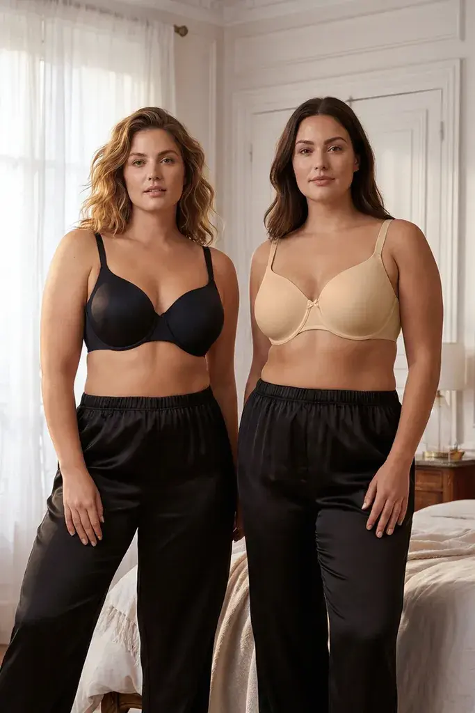 Trendyol Curve Set ženskih grudnjaka Tbbaw26Cw00007, 2 komada, Crni