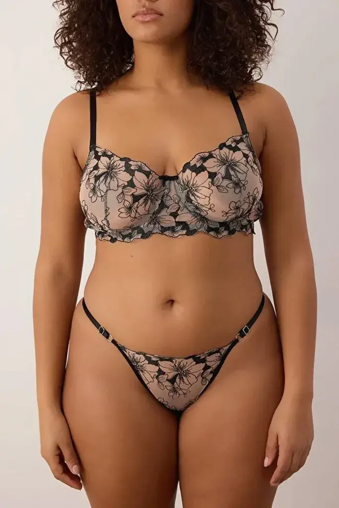 Trendyol Curve Ženski set donjeg veša Tbbaw26Dg00008, Crni