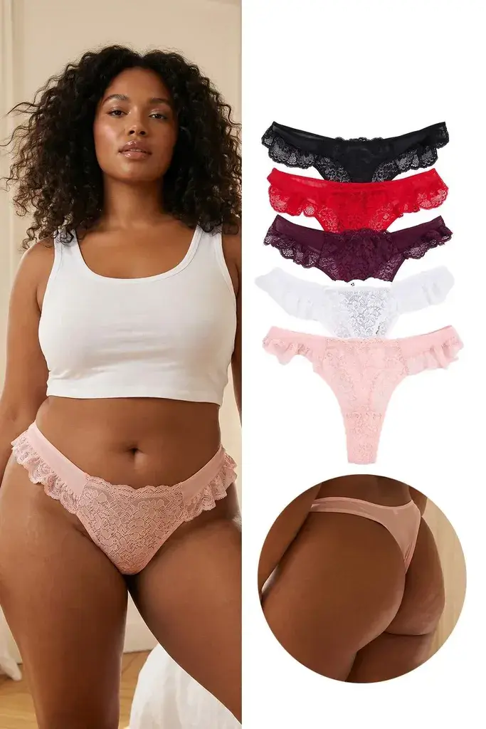 Trendyol Curve Ženski set gaćica TBBSS26CM00011, Šareni
