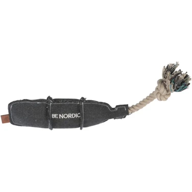 Be nordic flaša na kanapu pliš/teksas 32 cm