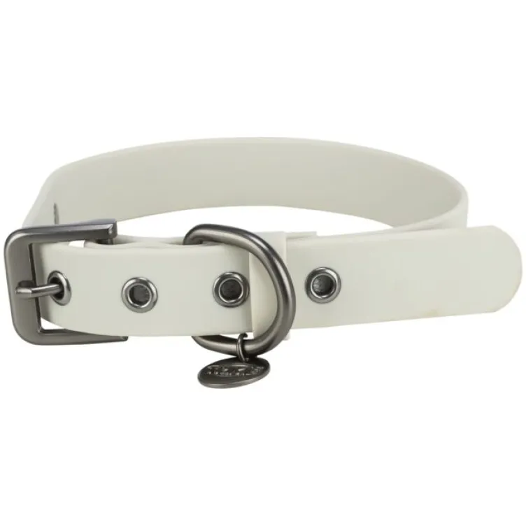 Ogrlica city style PVC L 45 52cm/25mm svetlo siva