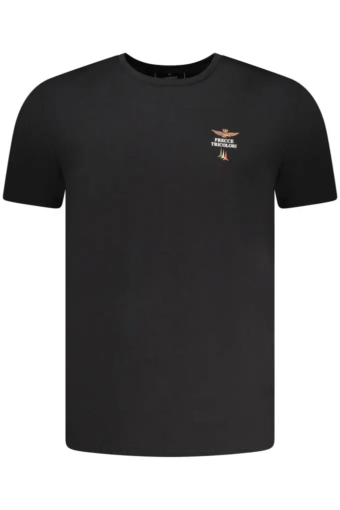 Aeronautica Muška majica Militare SCOTI005J508, Crna