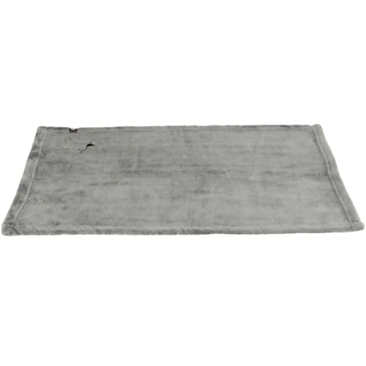 Ćebe nilay sa macom pliš 90x70cm sivi