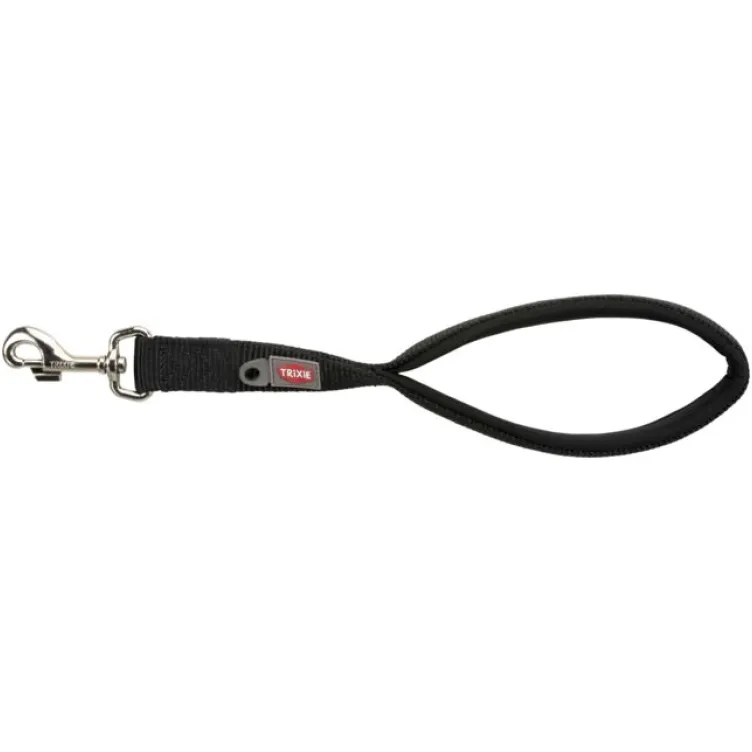 Povodac premium kratki 30cm/25mm crn