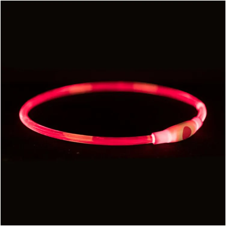 Svetleća ogrlica USB S-M 40cm/8mm šarena