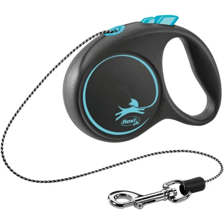 Flexi crni design XS 3m plavi