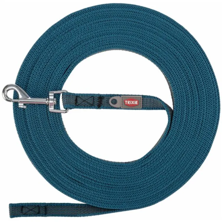 Povodac traka gumirani L-XL 10m/17mm petrol