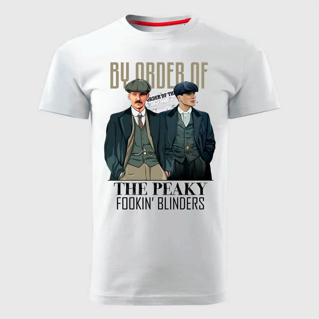 MAJICE BRE Muška majica PEAKY BLINDERS 11 bela