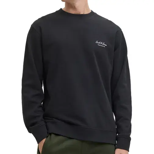 Jack & Jones Muški duks Sorts Jpstkane Soho Sweat Shorts Mid, Crni