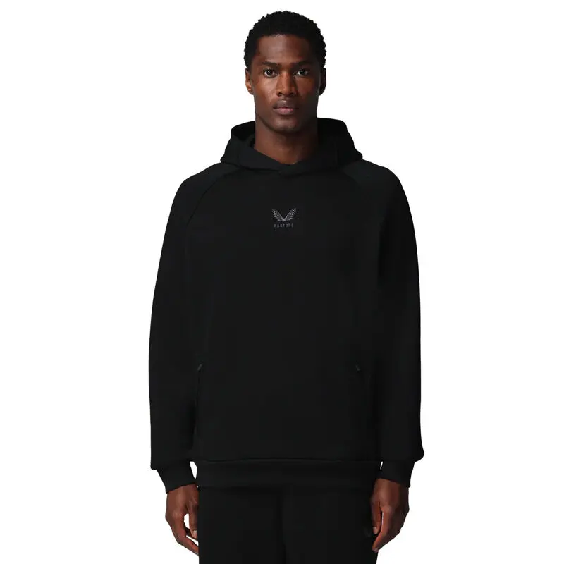 Castore Muški duks Cotton Fleece Hoodie, Crni