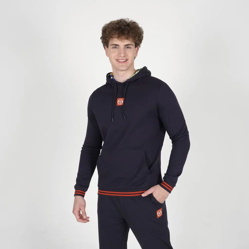 Sergio Tacchini Muški duks sa kapuljačom Modulo Verde Hoody M, Teget