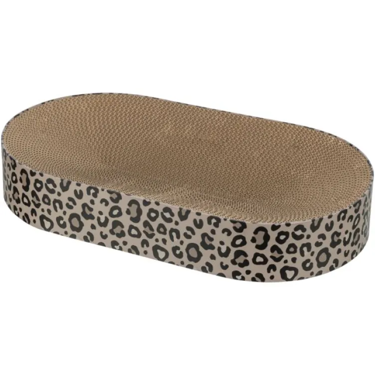 Kartonska grebalica leo sa mačijom travom 63x10x35 cm braon