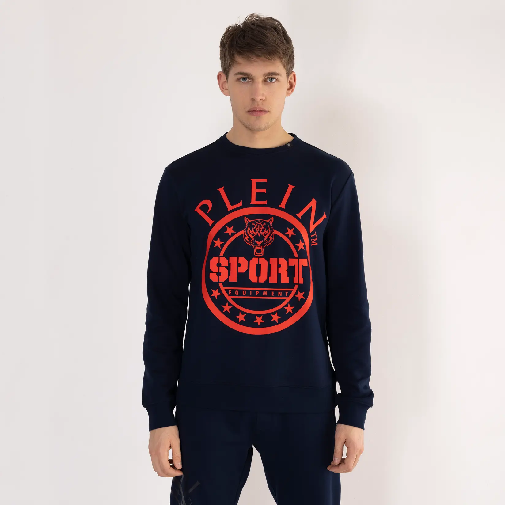 PLEIN SPORT Muški duks teget-crveni