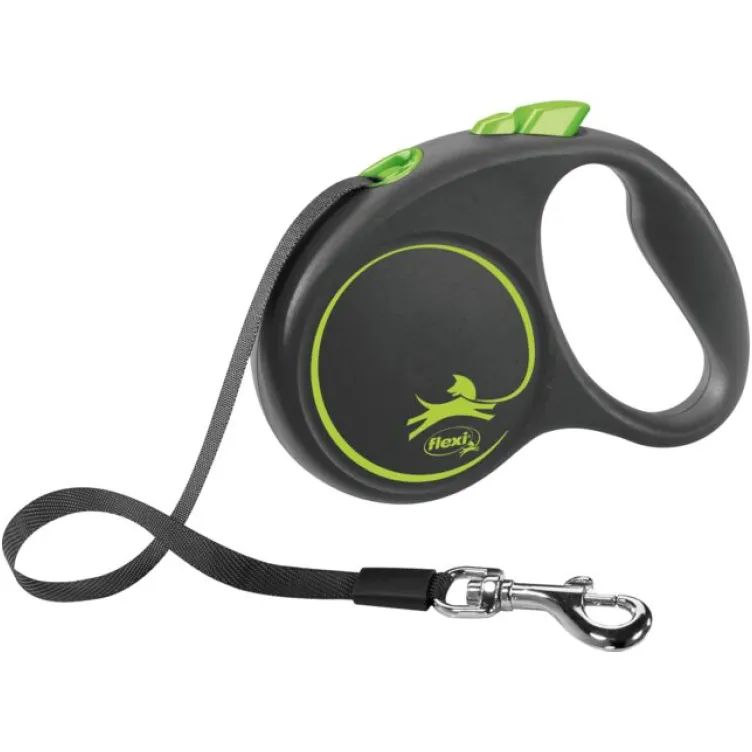 Flexi black dizajn M 5m zeleni