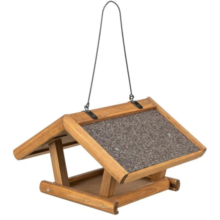 Viseća hranilica za ptice 30 × 18 × 28 cm braon