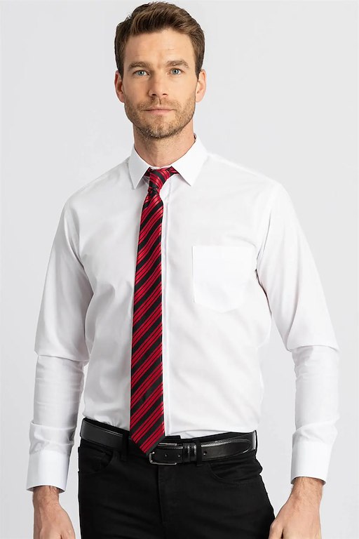 TUDORS Muška košulja Classic Fit-Comfort Fit bela