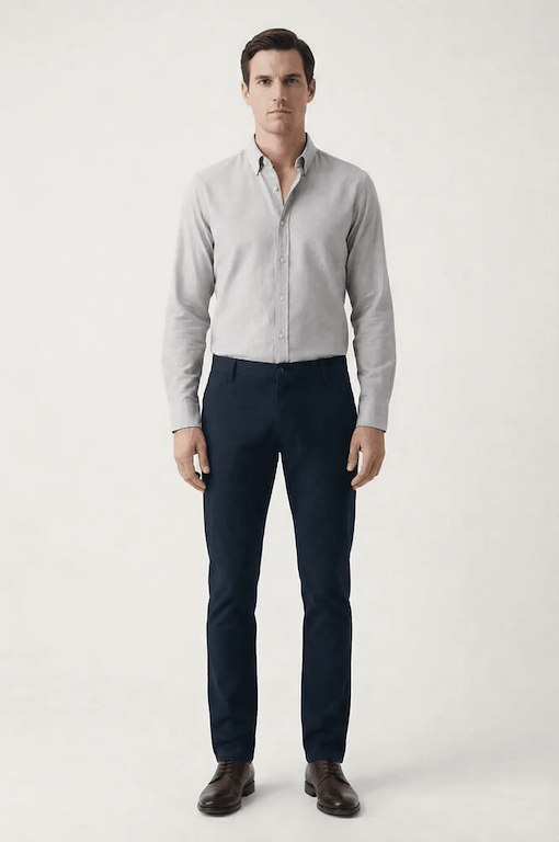 Elit Fashion Muške pantalone, Regular, Teget